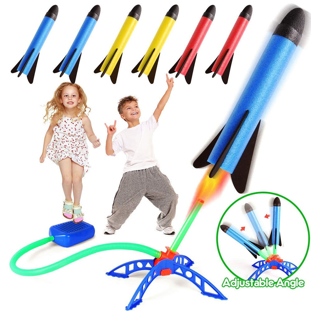 Kids Rocket Launcher With Foam Rockets – Fabehe